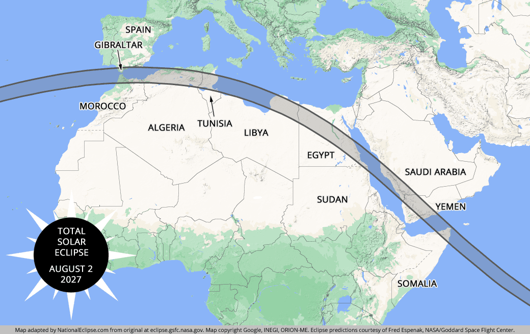 Solar Eclipse 2027 Egypt | Total Solar Eclipse Tours